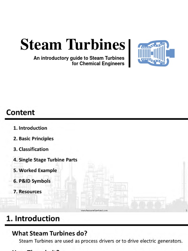 Steam Turbines: An Introductory Guide To Steam Turbines For Chemical ...