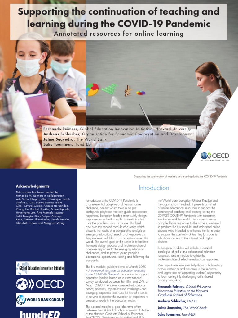 Supporting The Continuation of Teaching and During The COVID 19 ...