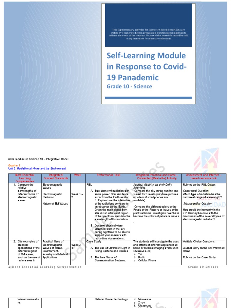 ADM-Sample Content-in-Science 10 | PDF | Electromagnetic Radiation | Optics