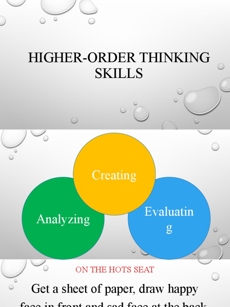 Higher-Order Thinking Skills | PDF | Cognitive Science | Psychological ...