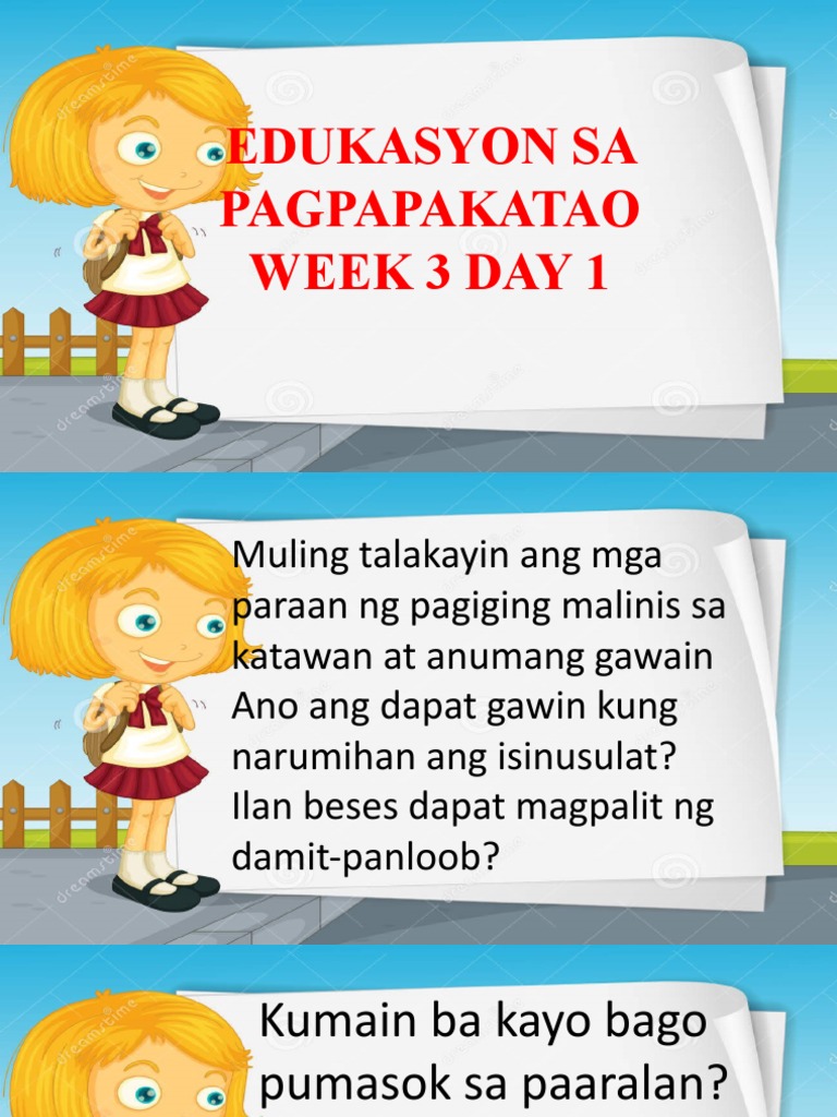 WEEK 3 ESP Day 1-5 QUARTER 1 | PDF