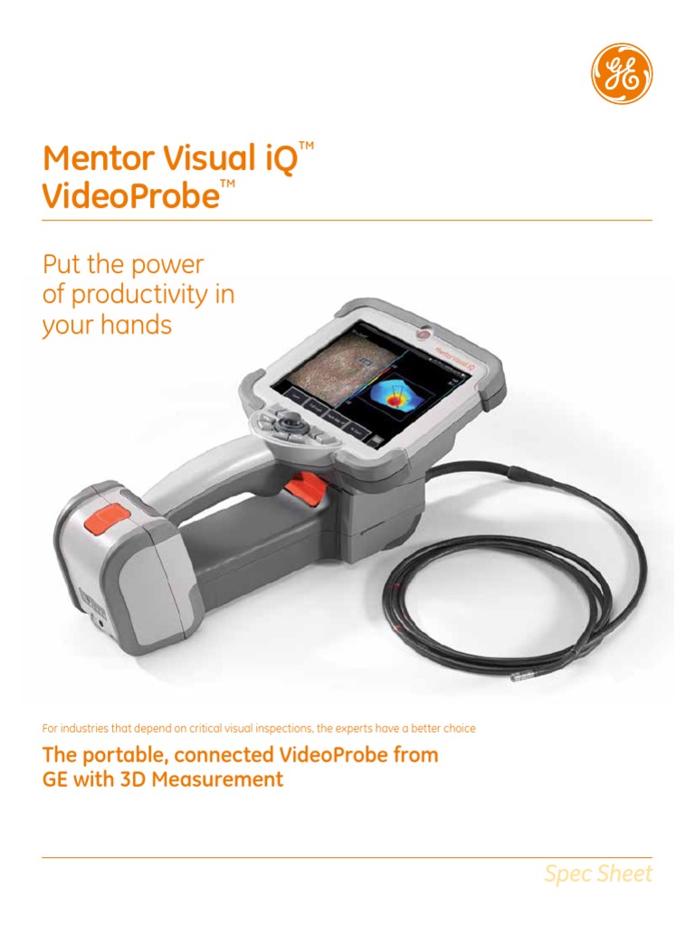 Mentor Visual Iq Videoprobe: Put The Power of Productivity in Your ...