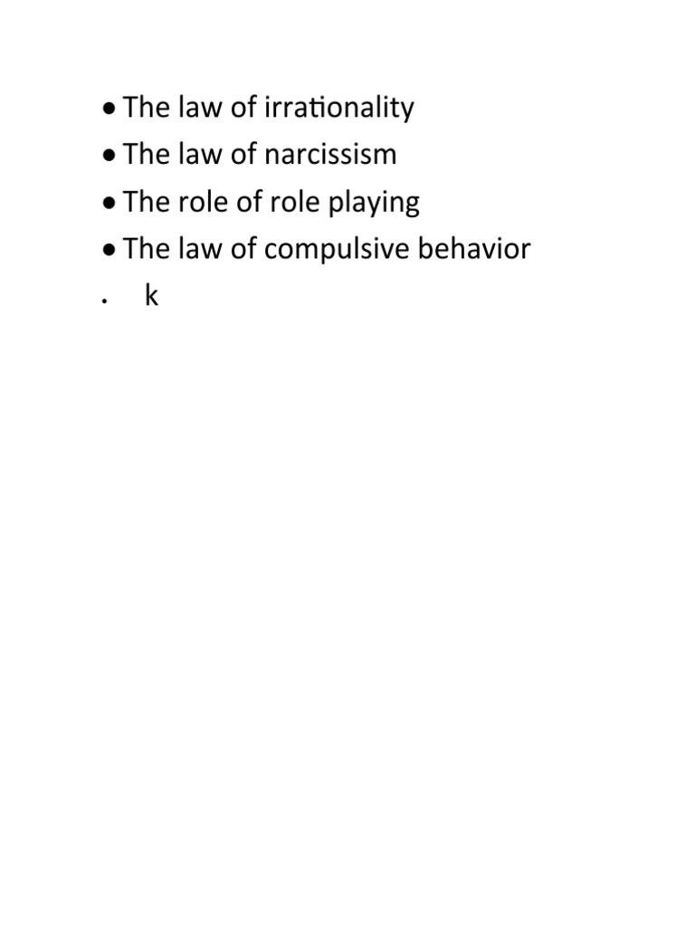 The Law of Irrationality | PDF