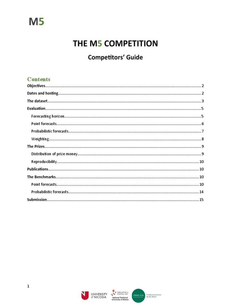 The M Competition: Competitors' Guide | PDF | Autoregressive Integrated ...