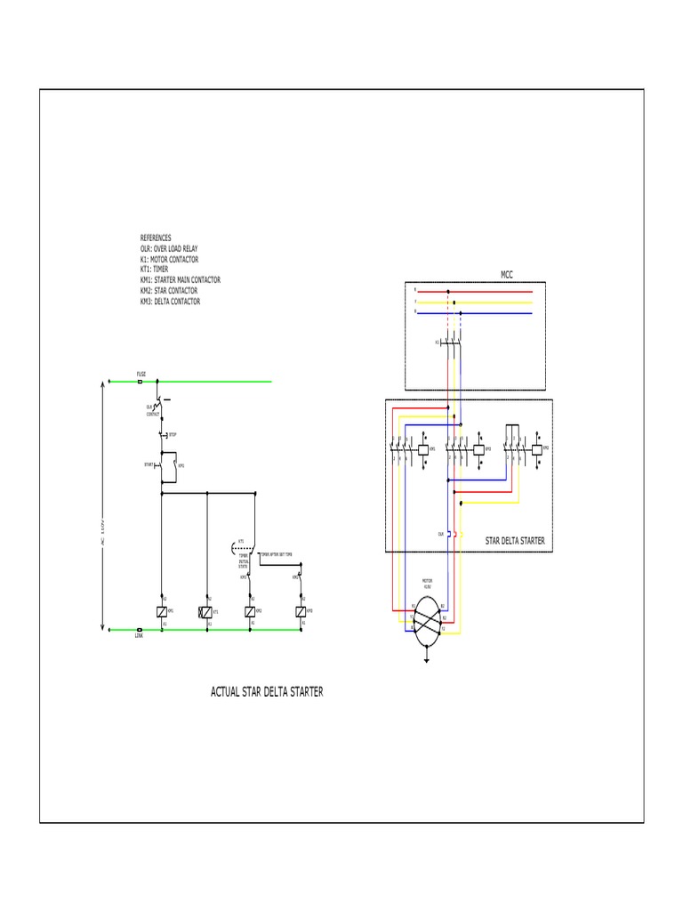 Star Delta Starter Wiring Guide | PDF | Tools | Equipment