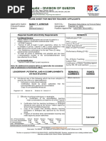 NCOI Annotations Form for Master Teacher I Applicant | PDF | Teachers ...