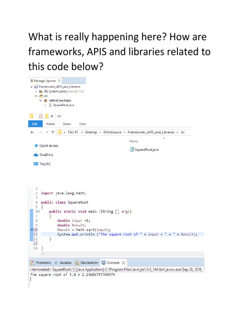 Frameworks, APIS&Libraries - Explanation | PDF | Art | Computers