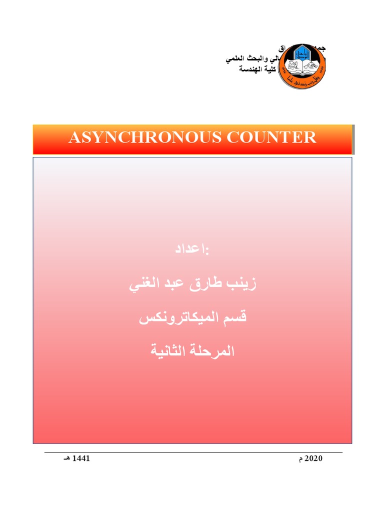 Asynchronous Counter Pdf Electronic Design Information And