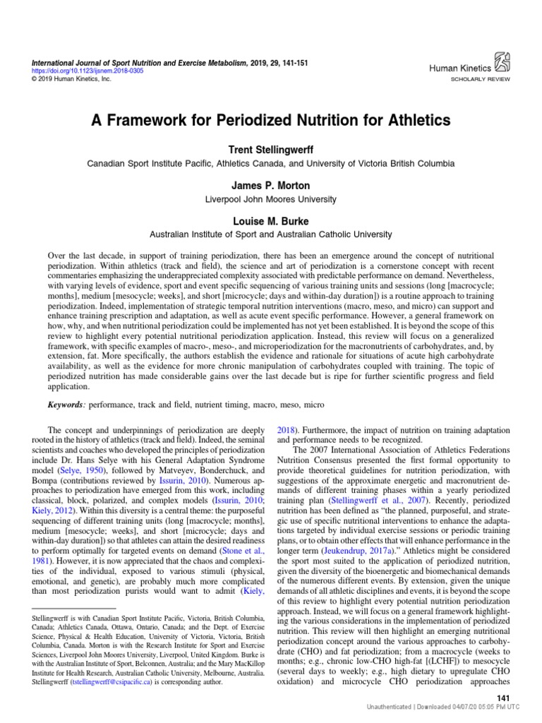 Nutrition Periodization | PDF | Mitochondrion | Biochemistry