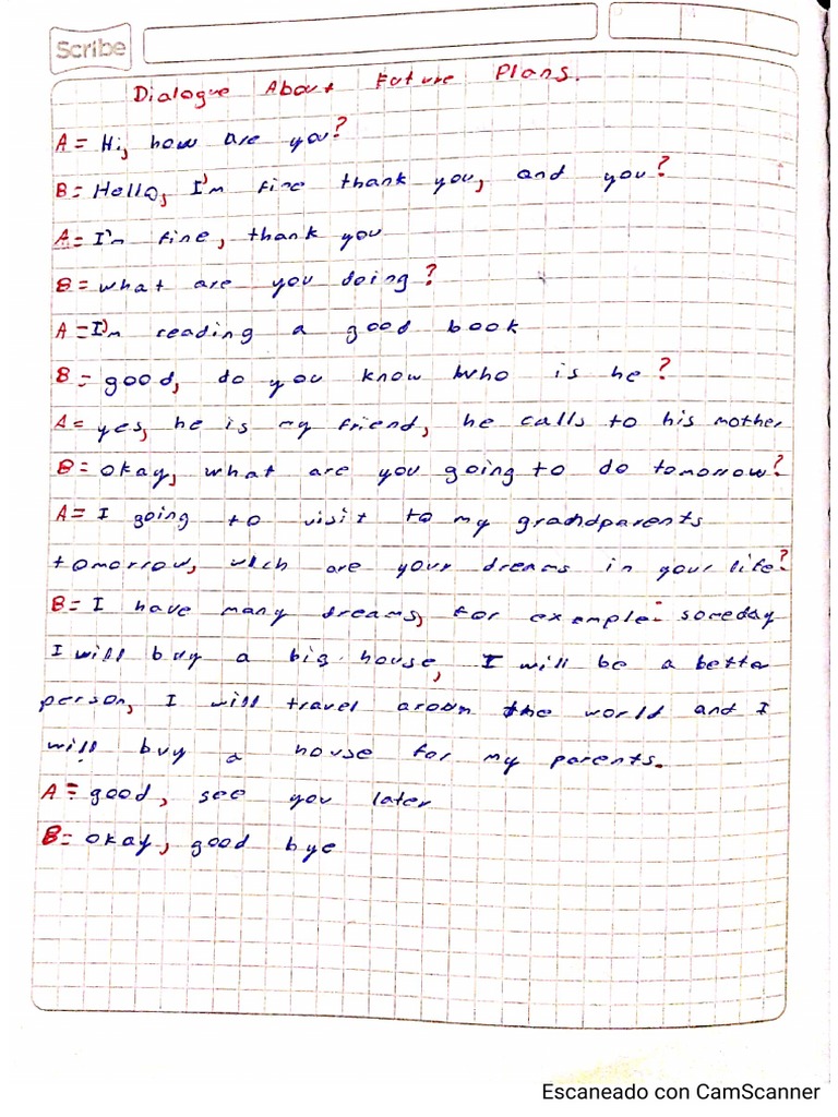 Dialogue Future Plans | PDF