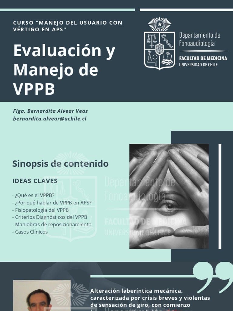 Evaluación y Manejo de VPPB - PDF PDF | PDF | Vértigo | Sistema Auditorio