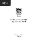 NSW Statutory Declaration Template | PDF