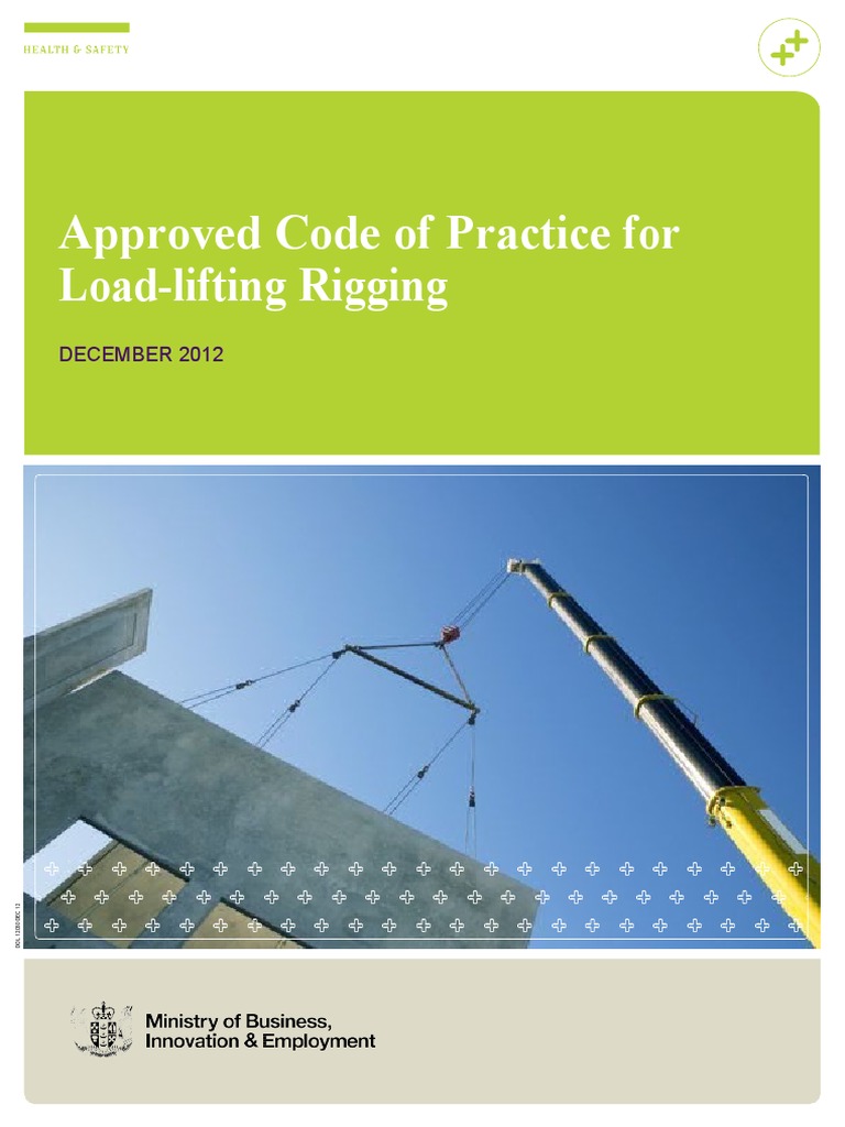 401WKS 1 Building and Construction ACOP Load Lifting Rigging | PDF ...