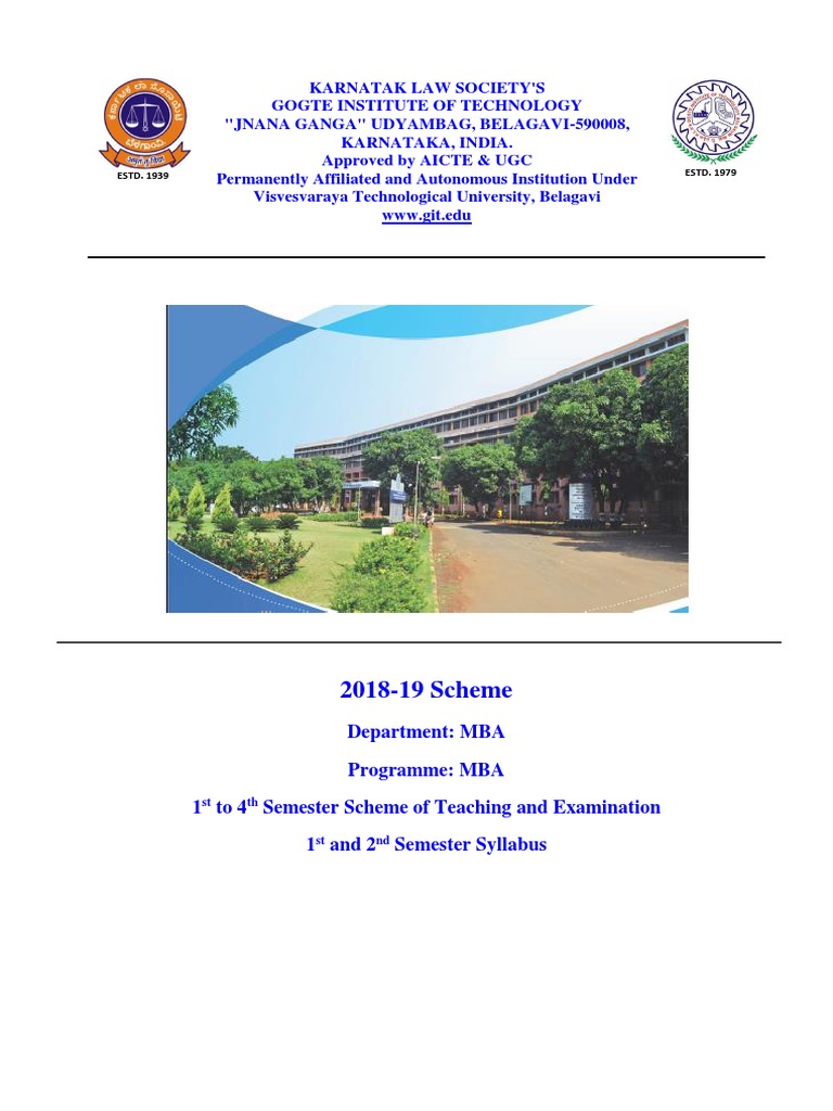 Syllabus Cover Page 1st and 2nd Sem MBA PDF | PDF | Corporate Social ...