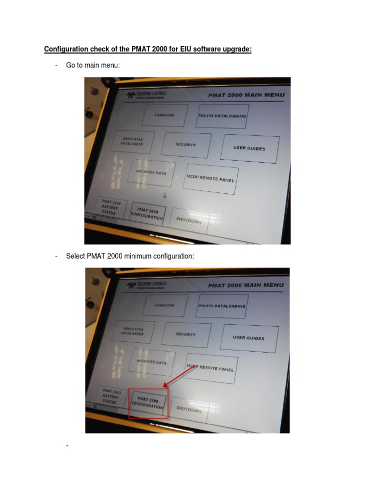 Procedure - PMAT Config + Software Loading On PMAT HD | PDF | Business | Computers