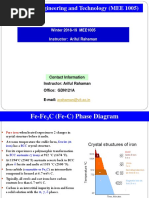 Phase Diagram of Fe-Fe3C | PDF | Iron | Phase (Matter)