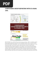SAP S/4HANA Group Reporting Overview | PDF | Financial Statement ...