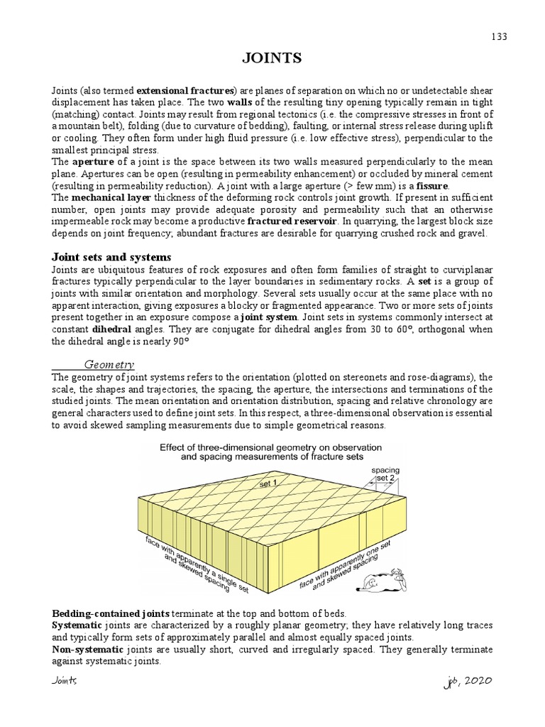 Joints: Joint Sets and Systems | PDF | Fracture Mechanics | Stress ...