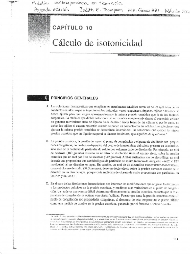 Isotonicidad PDF | PDF