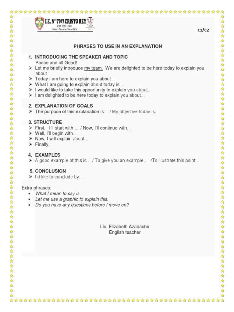 Explaining Phrases Sec | PDF | Language Arts & Discipline