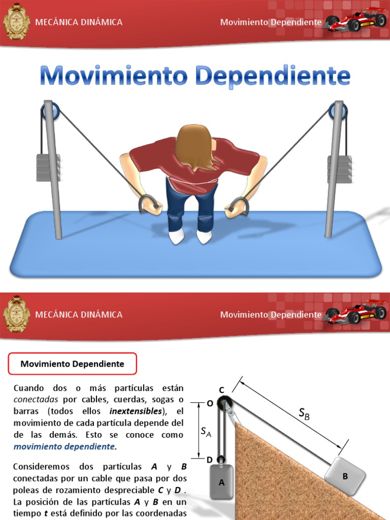 Movimiento Dependiente | PDF | Dinámica (Mecánica) | Aceleración