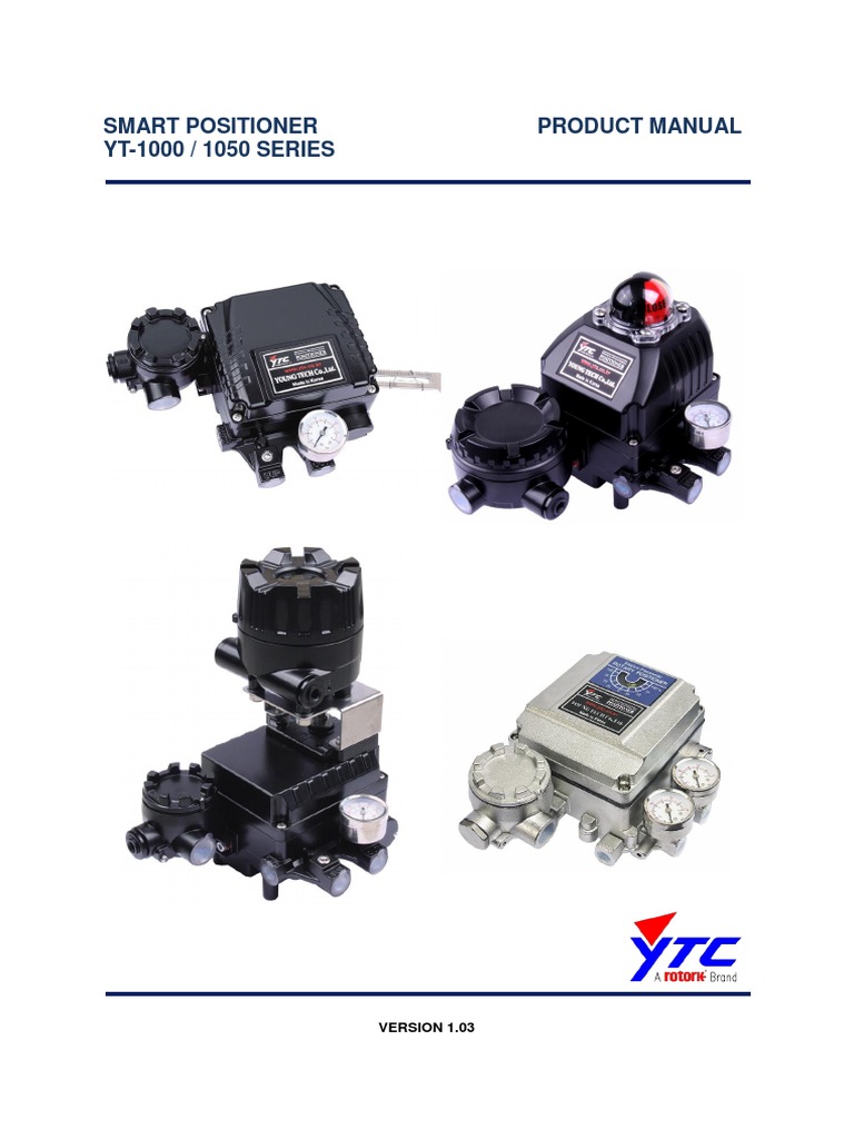 YT1000 Manual | PDF | Actuator | Valve