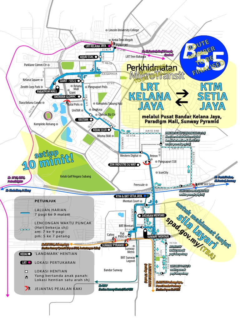 Sample of Geographically Accurate Urban Micro Bus Route Map | PDF
