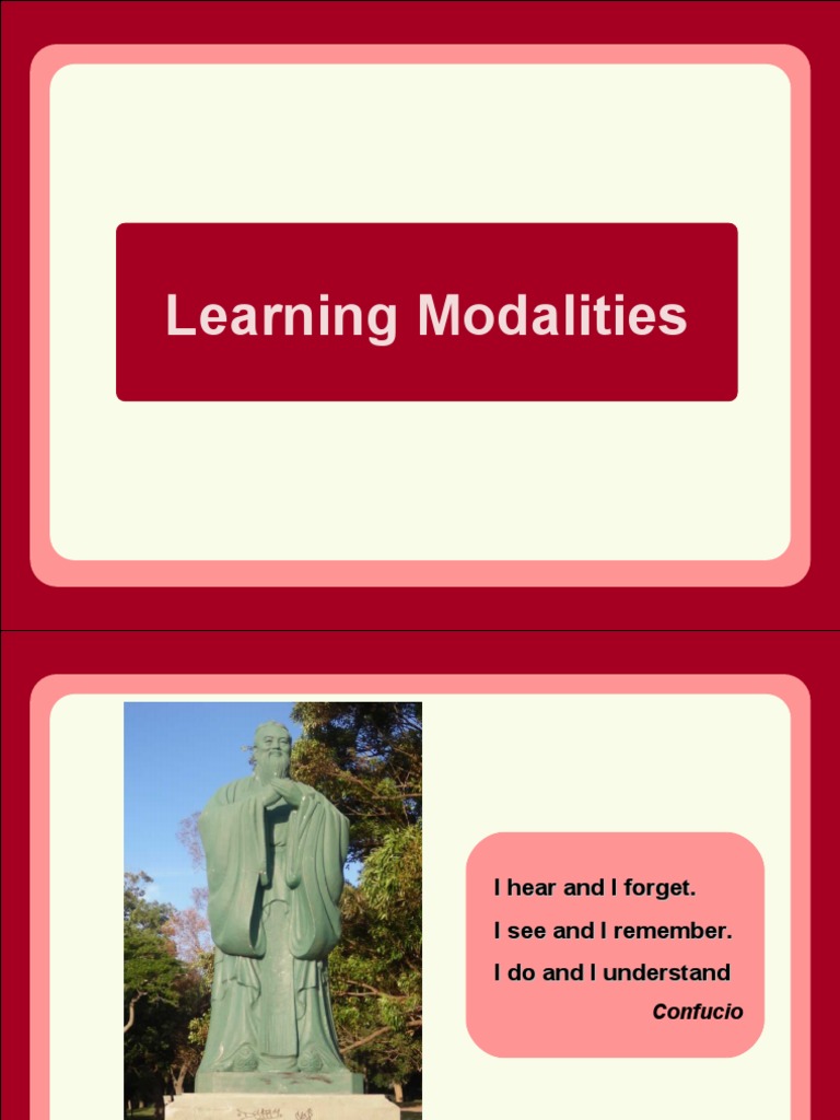 Learning Modalities | PDF | Learning Styles | Hearing