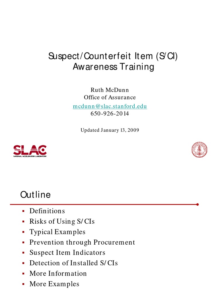 Sci Training | PDF | Specification (Technical Standard) | Packaging And ...