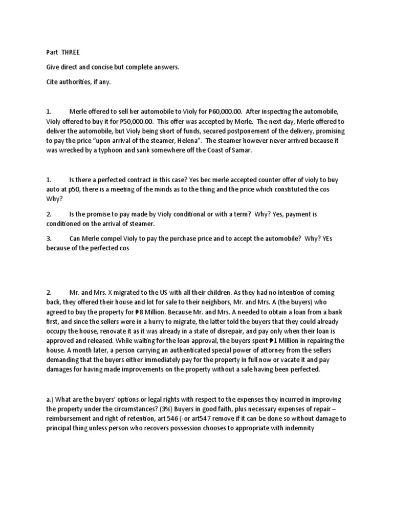 Legal Contract Scenarios and Analysis | PDF | Pawnbroker | Deed