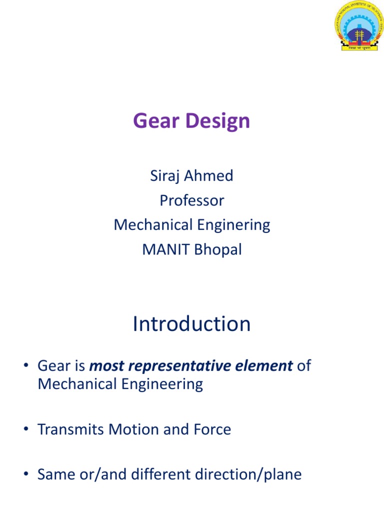 3 - Gear Design PDF | Download Free PDF | Gear | Strength Of Materials