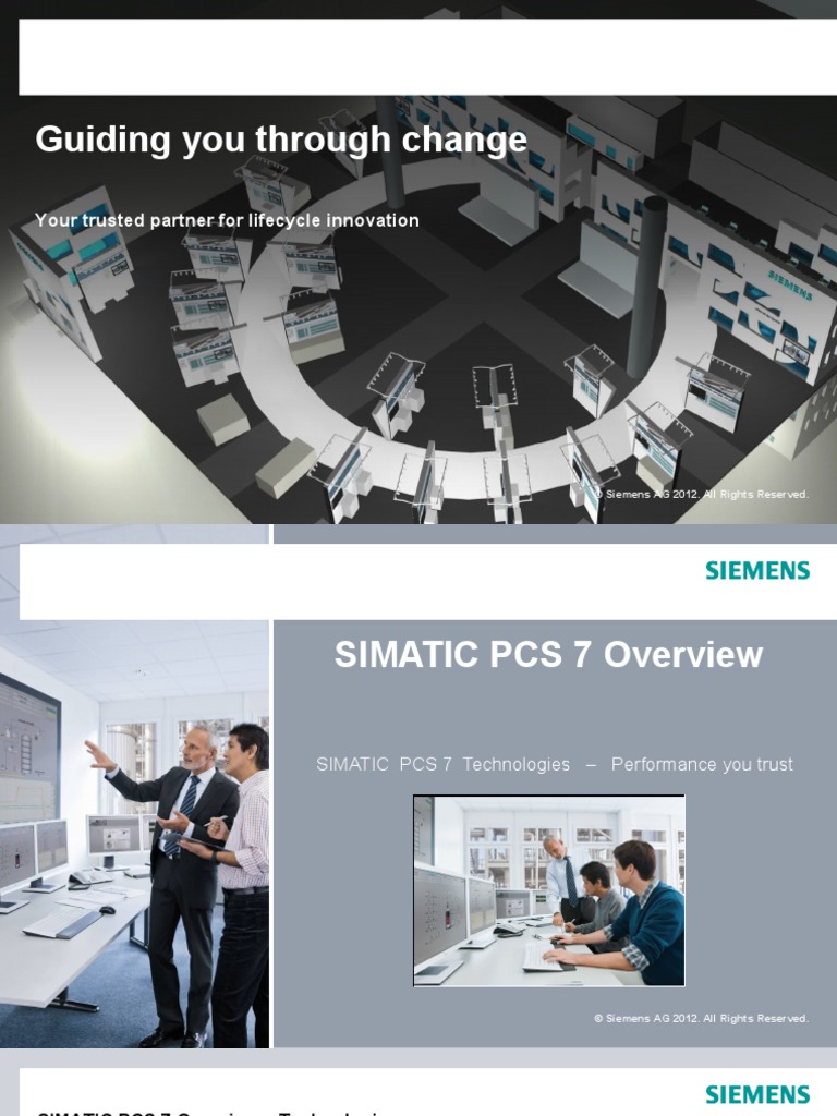 Simatic Pcs 7 Guiding You Through Change: Your Trusted Partner For ...