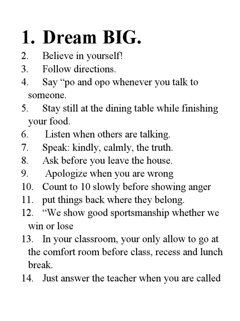 Dream BIG | PDF | Psychological Concepts | Behavioural Sciences