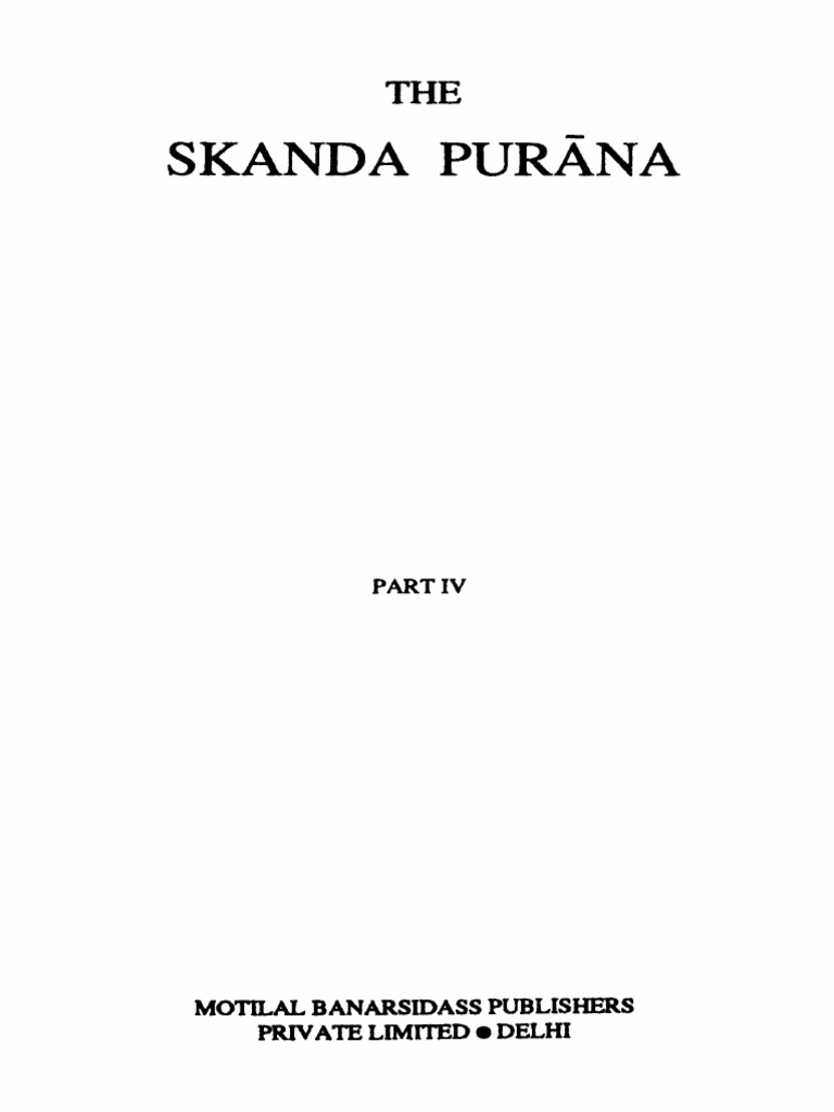 Skanda Purana 04 (AITM) PDF | PDF | Mantra | Hindu Mythology