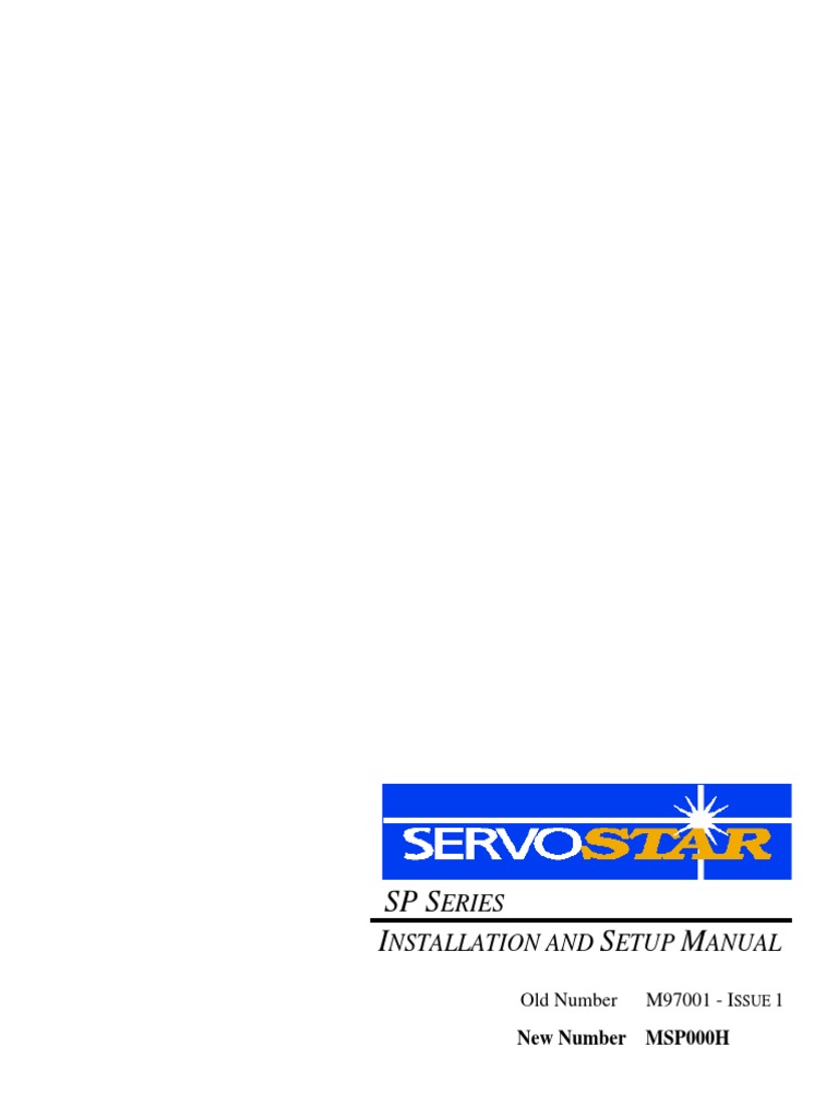 SP Installation-Setup en-US RevA PDF | PDF | Electric Motor | Power Supply