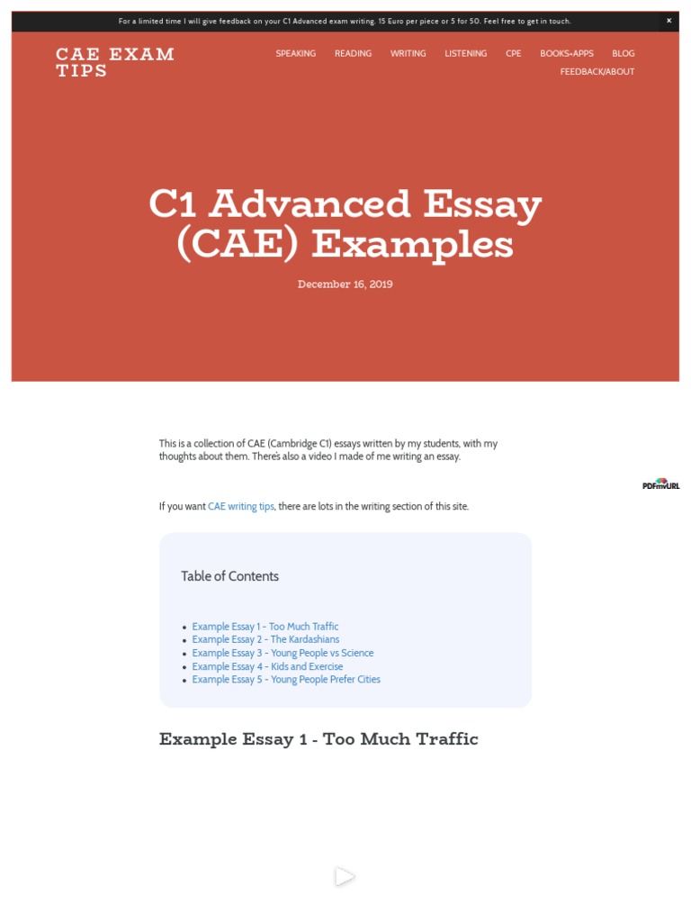 Essay-Examples CAE | PDF | Motivation | Motivational