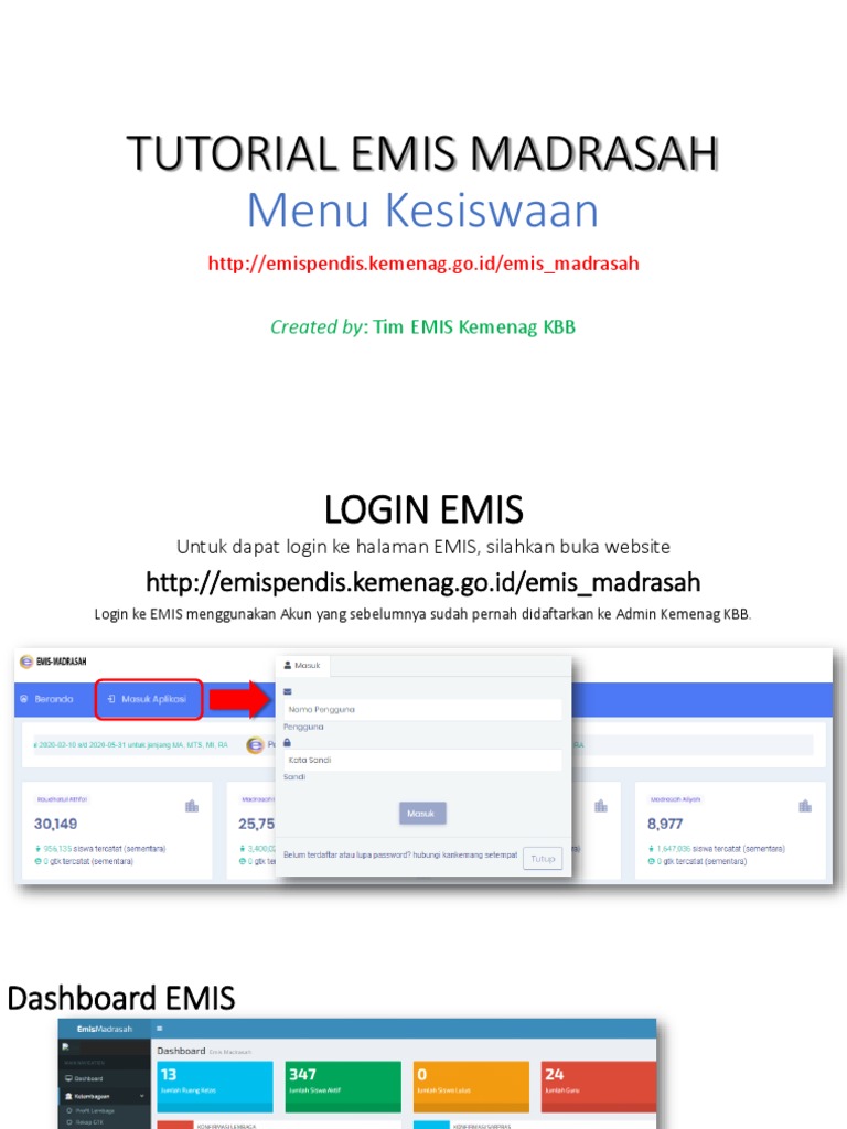 Tutorial EMIS Kesiswaan | PDF