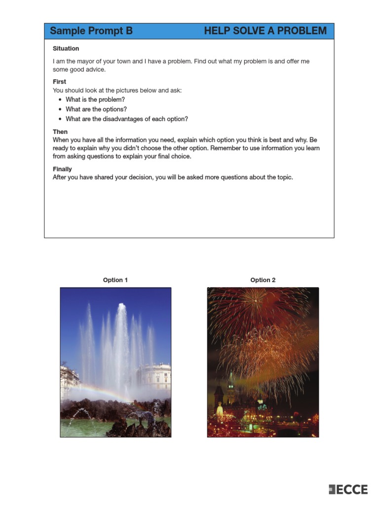 Sample Prompt B Help Solve A Problem: Situation | PDF
