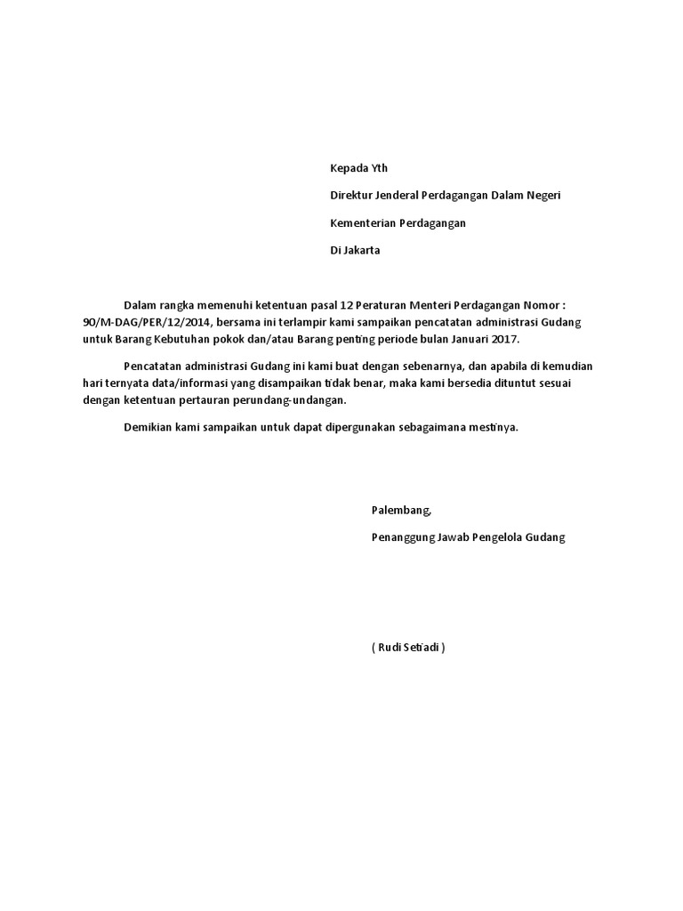 Form TDG (Pencatatan Adm Gudang Palembang) | PDF