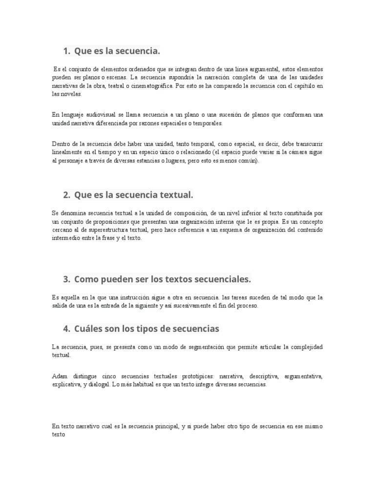 La Secuencia Textual | PDF | Filosofía