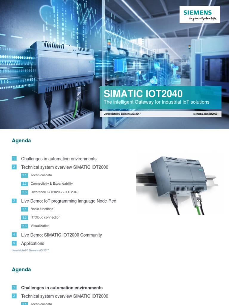 Simatic Iot2040: The Intelligent Gateway For Industrial Iot Solutions ...