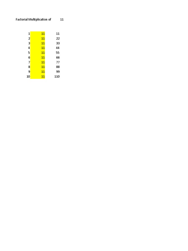 Factor of 11 | PDF