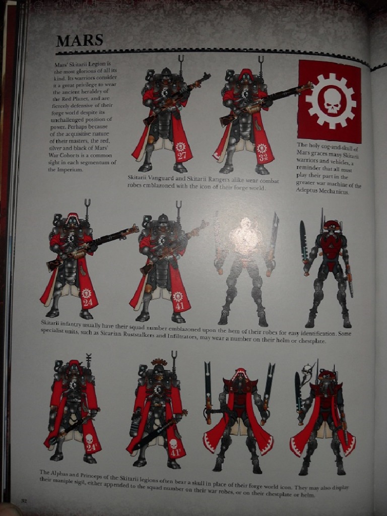 Codex-Skitarii Maniple Colors & Discriptions - Mars | PDF