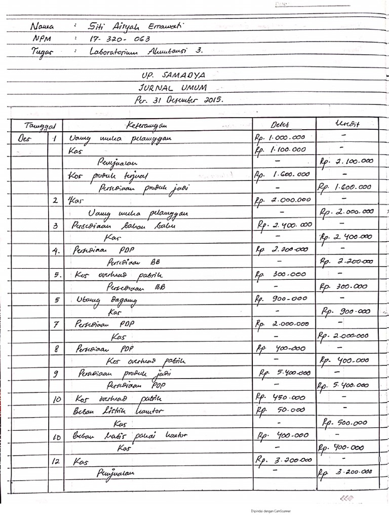 Tugas Lab. Akuntansi 3 | PDF Tugas Lab. Akuntansi 3 | PDF
