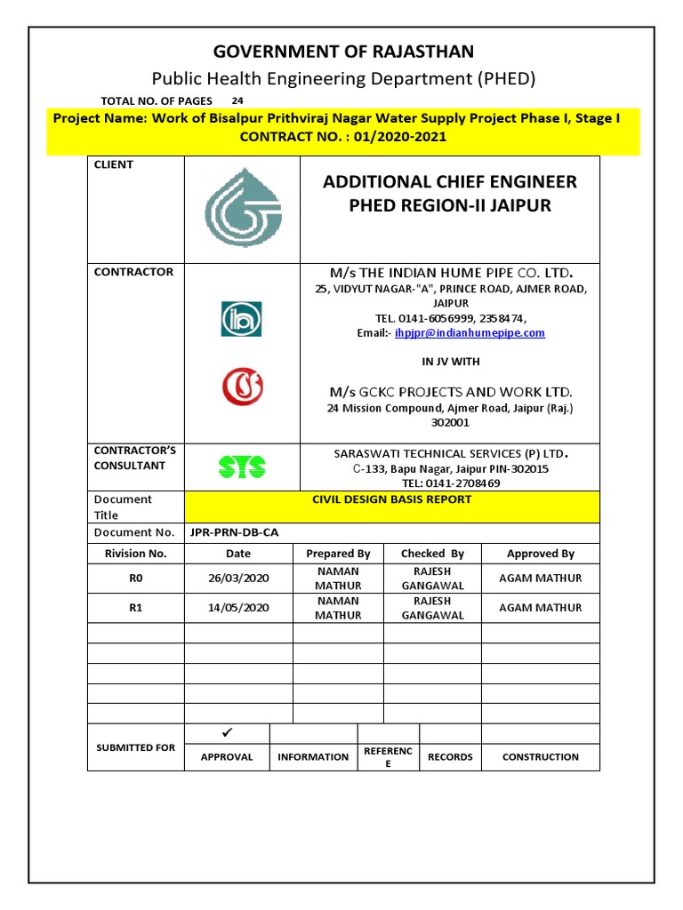 Public Health Engineering Department (PHED) : Government of Rajasthan ...