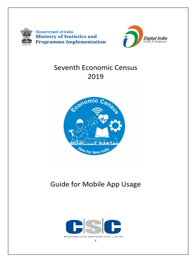 Enumerator Guide | PDF | Census | Mobile App