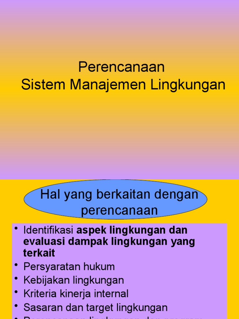 3 Perencanaan SML | PDF