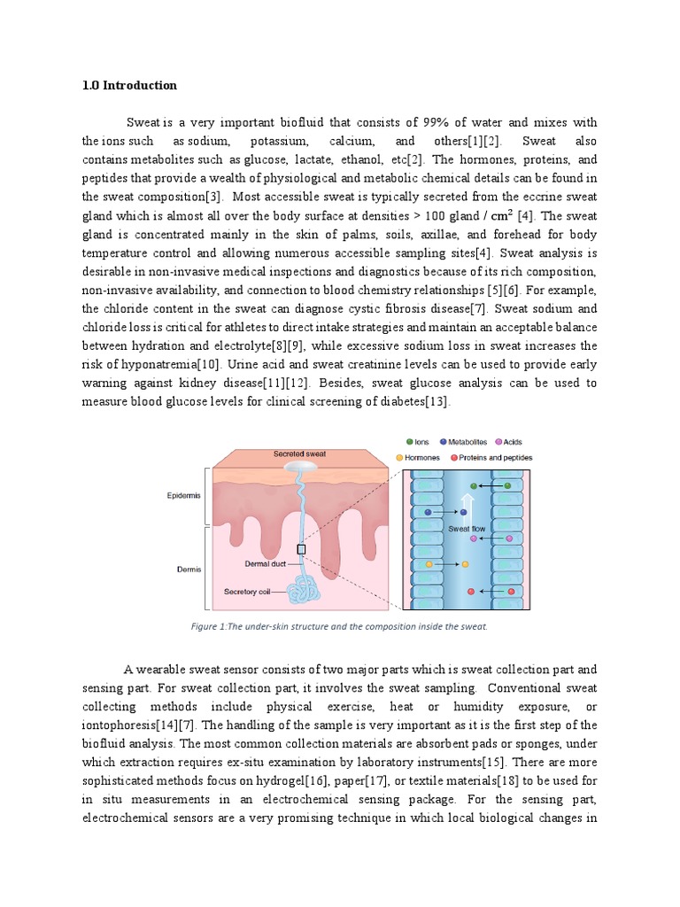Sweat Analysis | PDF | Perspiration | Biosensor