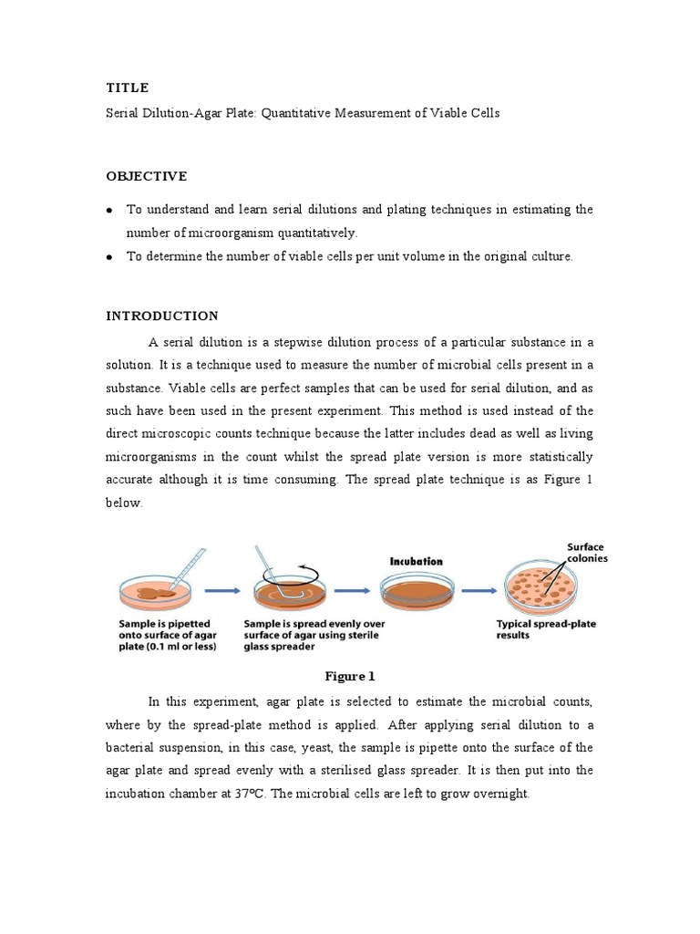 Serial Dilution | PDF | Colony Forming Unit | Laboratory Techniques
