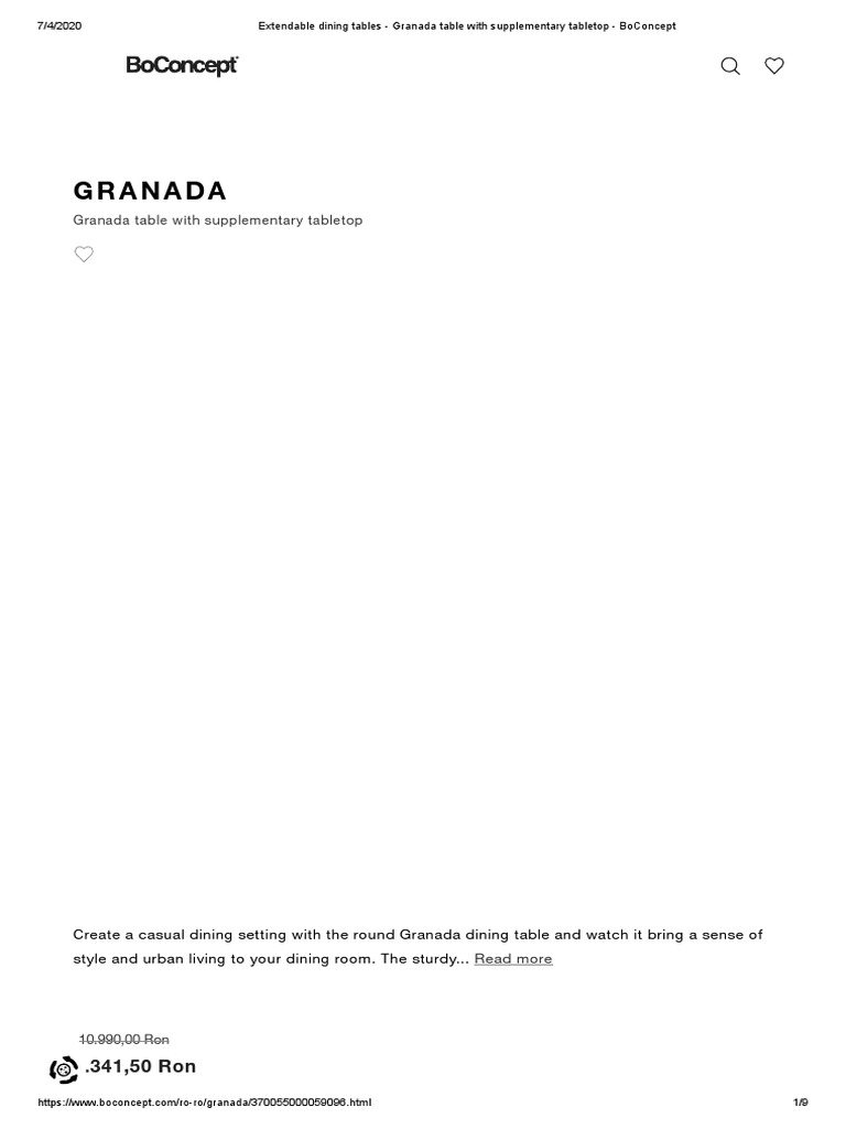 Extendable Dining Tables - Granada Table With Supplementary Tabletop ...